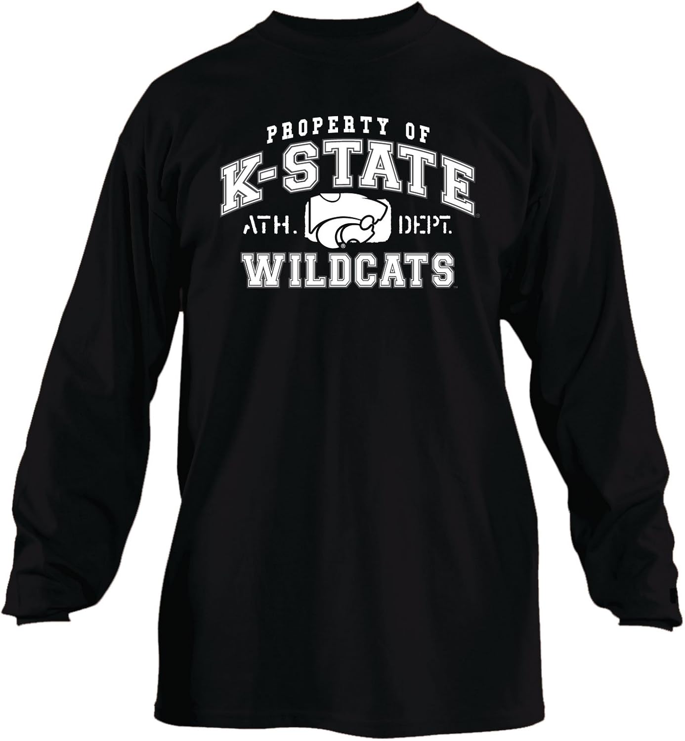 Amazon.com : NCAA Kansas State Wildcats Long Sleeve Tee, Black, Small ...