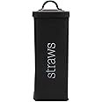 Amazon.com: AuldHome Design Farmhouse Enamelware Straw Holder (Black ...