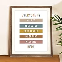 Amazon.com: Everyone Is Valued, Classroom Welcome Quote, Boho Classroom ...