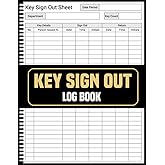 Key Sign Out Log Book: Inventory System For Small Business, Organizer ...