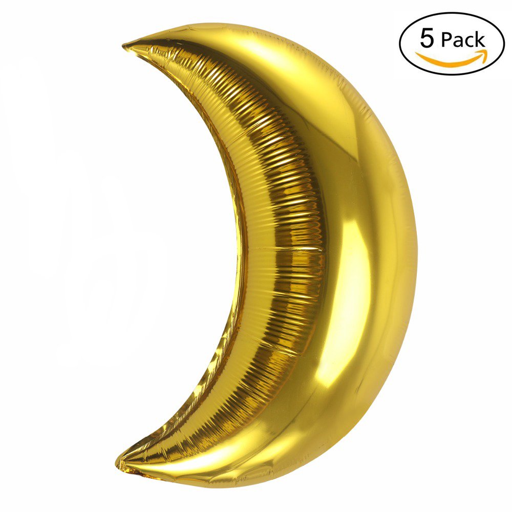 Amazon.com: 36" Large Moon Balloons Foil Balloons Mylar Balloons for ...