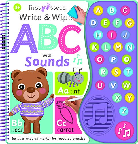 First Steps Write and Wipe ABC with Sounds: 9781488904752: Amazon.com ...