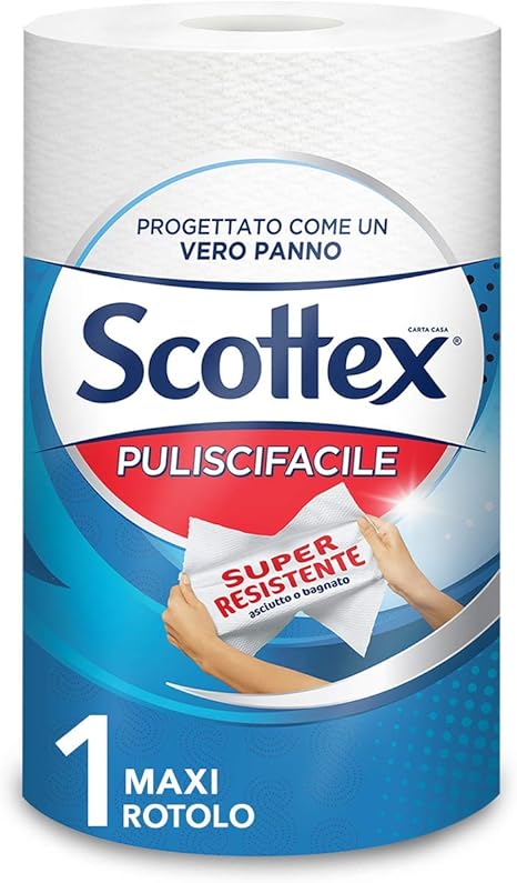 Scottex Puliscifacile, Carta Resistente per Tutte le Superfici, 1 Maxi ...