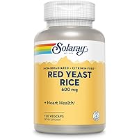 Amazon.com: Solaray Red Yeast Rice, 600 mg, 120 Count : Health & Household