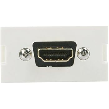 Leviton 41290-HDW 1 Unit High Multimedia Outlet System HDMI Feedthrough ...