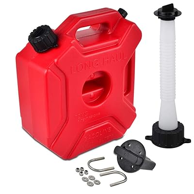 Buy ORANDESIGNE Gas Can 1.3 Gallon Plastic Gas Container Portable ...