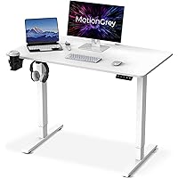 MotionGrey - Electric Motor Height Adjustable Standing Desk, 110 x 60 ...