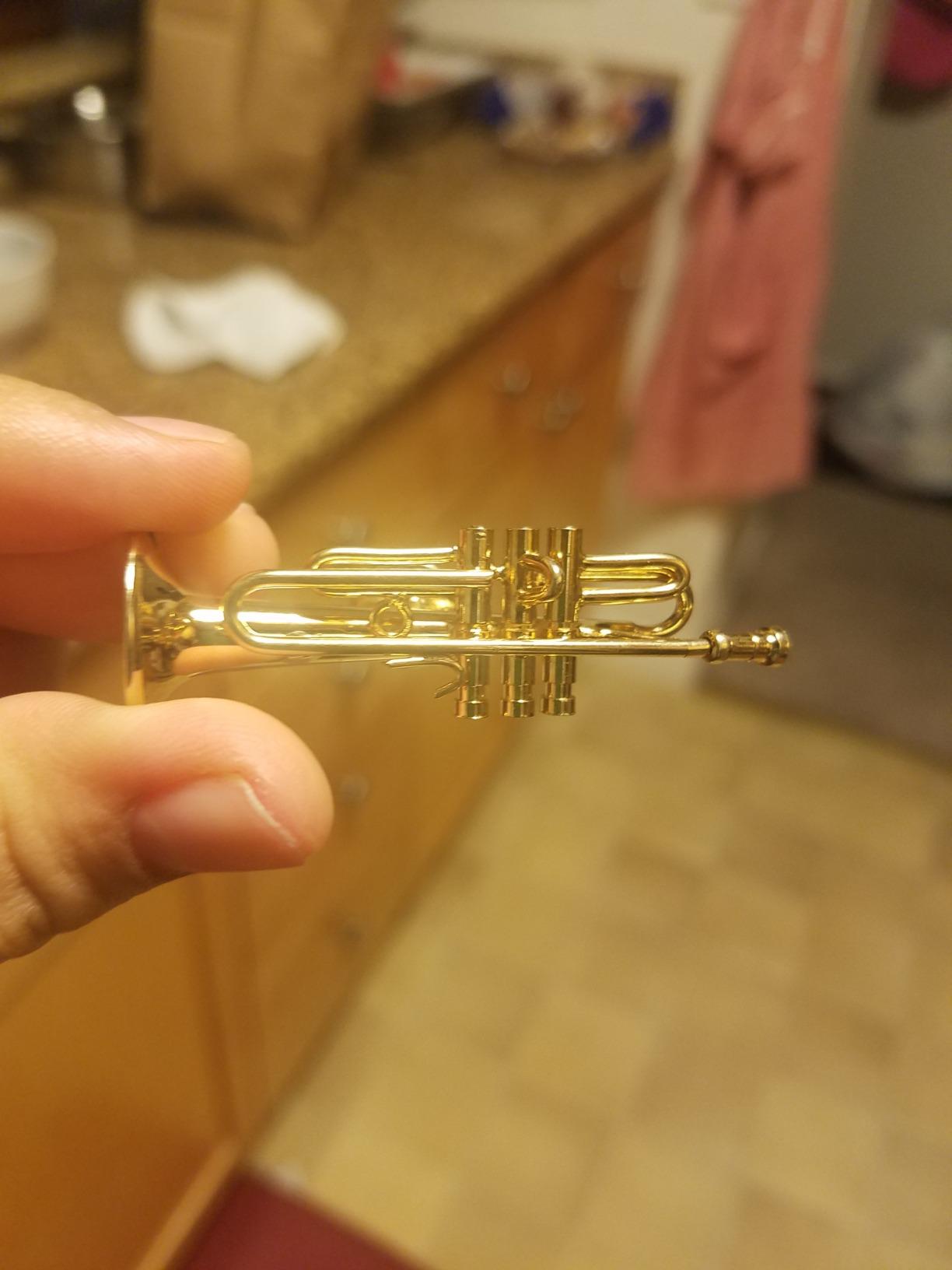 $2/mo - Finance Gold Trumpet Miniature Replica Magnet, Size 2.5 inch ...