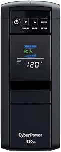 CyberPower CP850PFCLCD PFC Sinewave UPS System, 850VA/510W, 10 Outlets ...