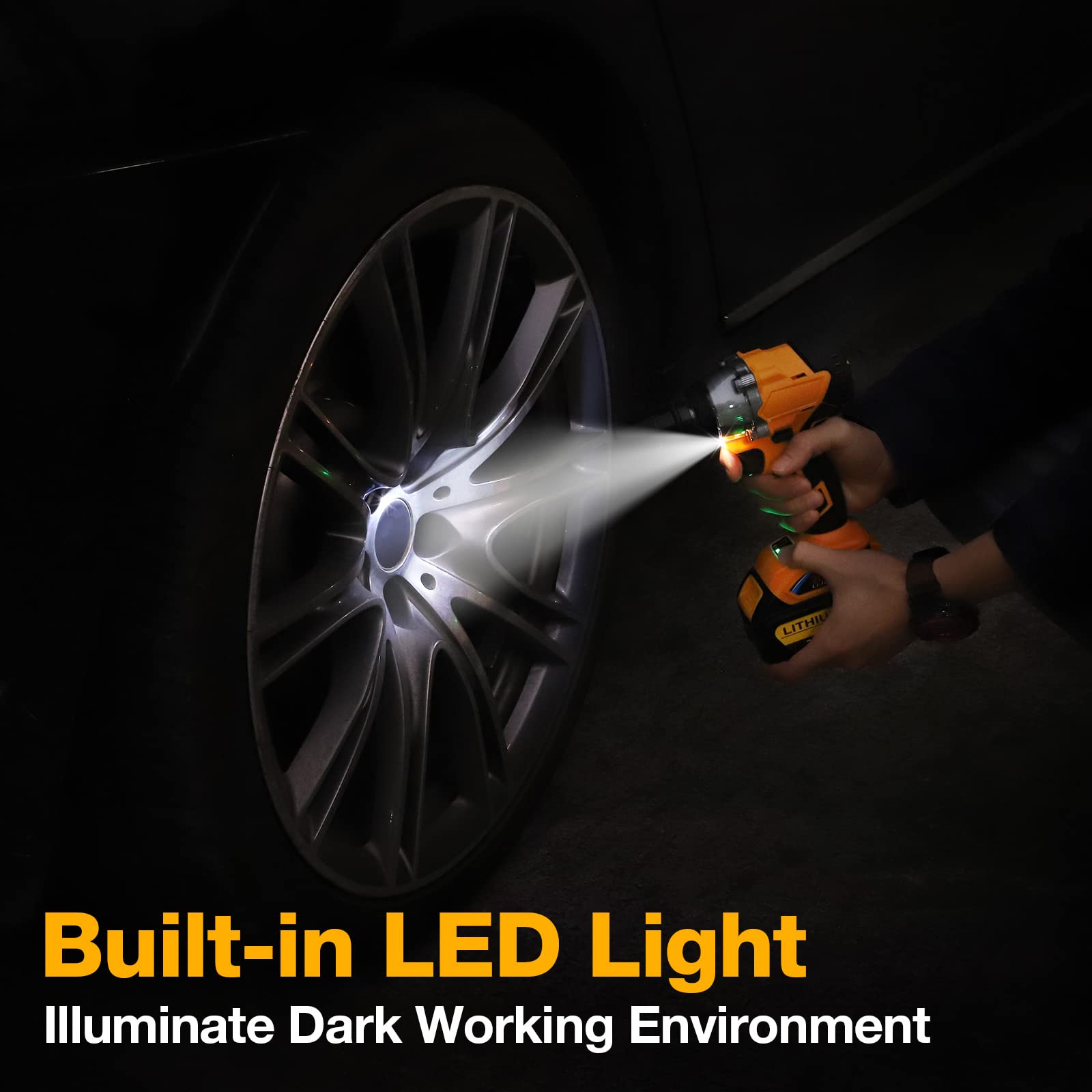 Mua DTEZTECH 20V XR Power Impact Wrench 1/2" Inch Powered by Dewalt 20V ...