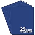 Amazon.com : 25Sheets Navy Blue Cardstock Paper, 8.5 x 11 Card stock ...