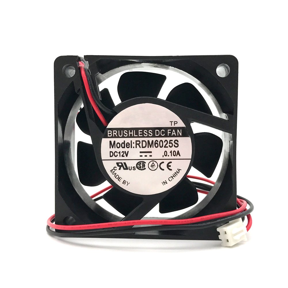 Electronic Cooling Fans RDM6025S 12V 0.10A 6CM 6025 2 wire axial ...
