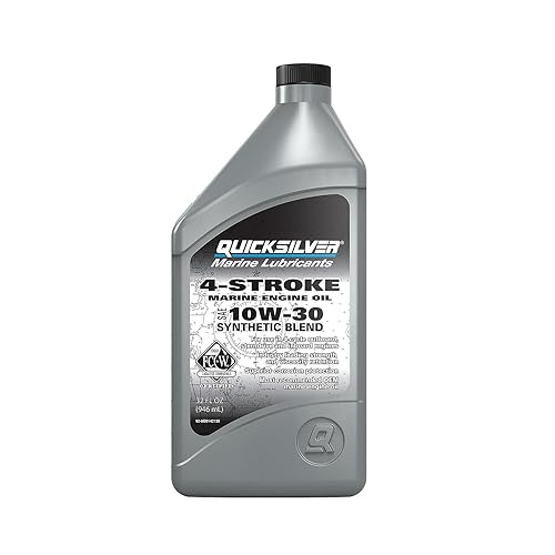 Quicksilver 10W-30 4-Stroke Synthetic Marine Engine Oil, 1 Quart in ...