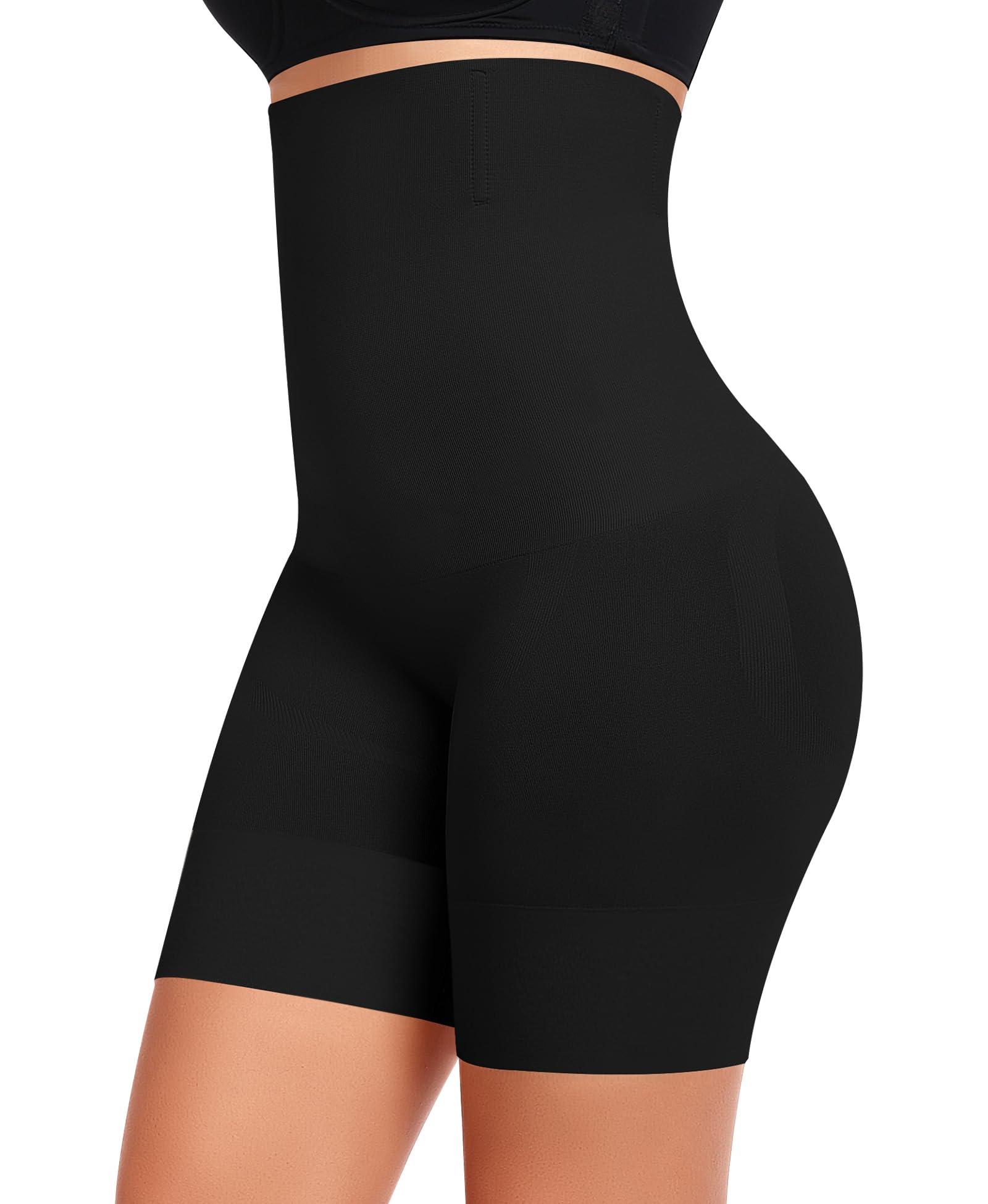 High Waisted Body Shaper Shorts Shapewear for Women Tummy Control Thigh ...