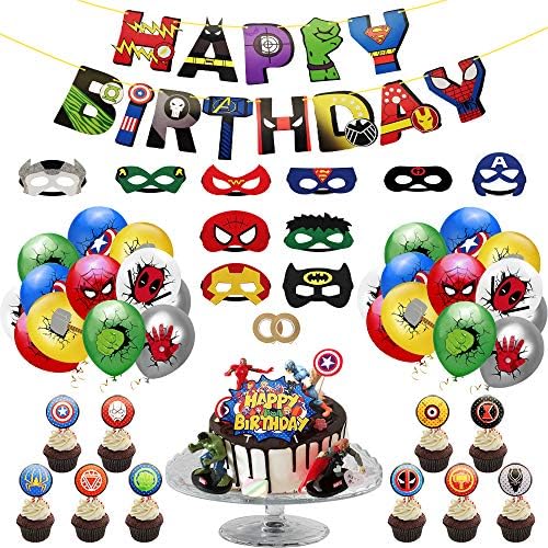 Genqiang Happy Birthday Decoration, Party Decoration Set, 58 Pack ...