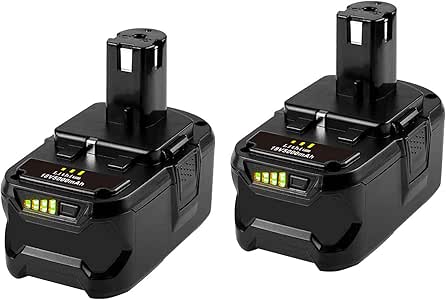 2Pack18V 5000 mAh Rechargeable Battery for Ryobi ONE+ Tool P102 P103 ...