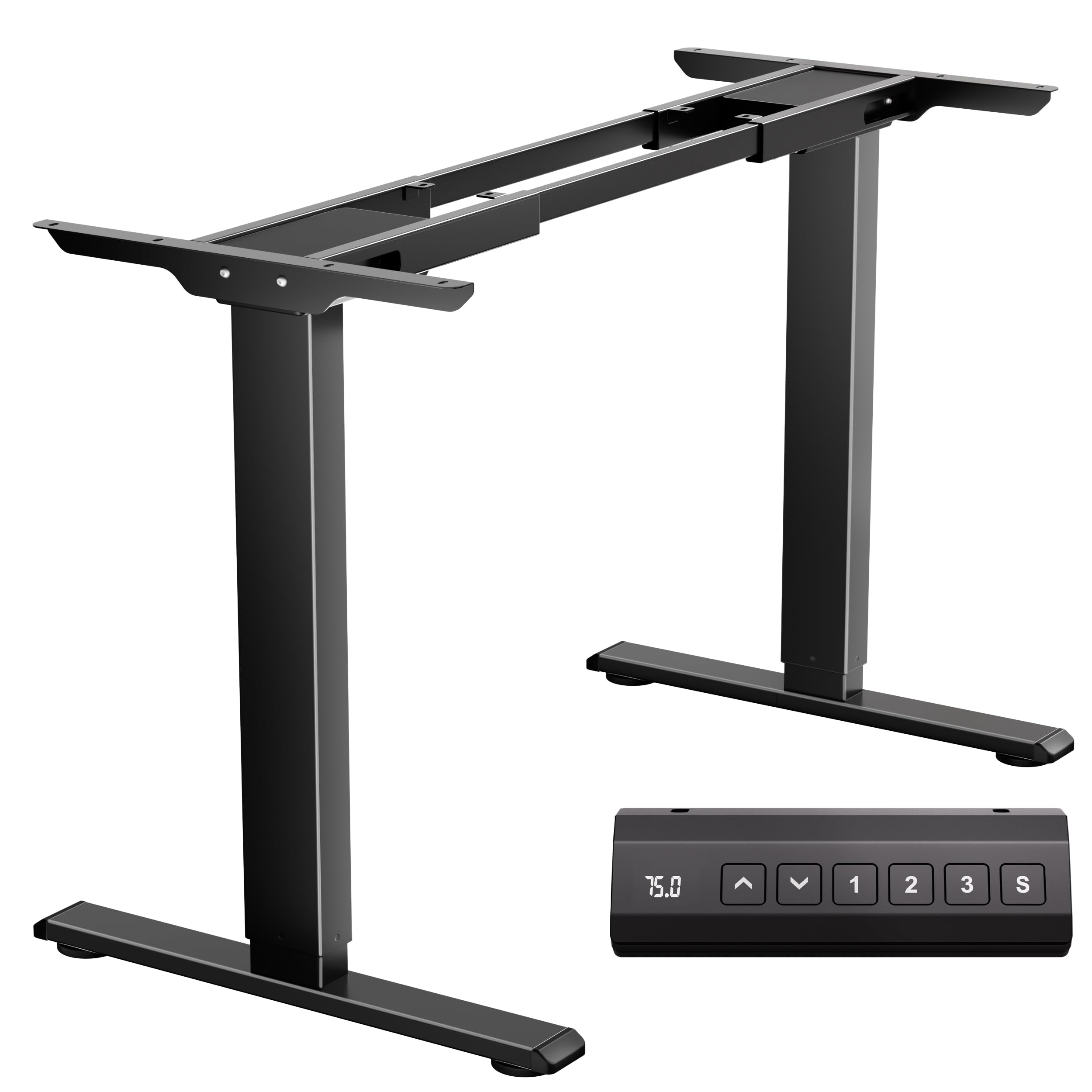 CROWNFURN Dual Motor Electric Standing Desk Frame, Height Adjustable ...