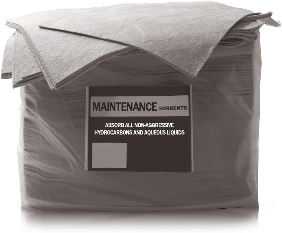 10 Pack of The Chemical Hut Maintenance Absorbent Spill Pads to Absorb ...