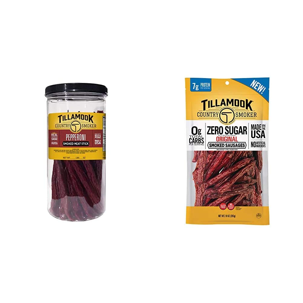 Mua Tillamook Country Smoker Pepperoni Sticks (20 Count) and Zero Sugar ...