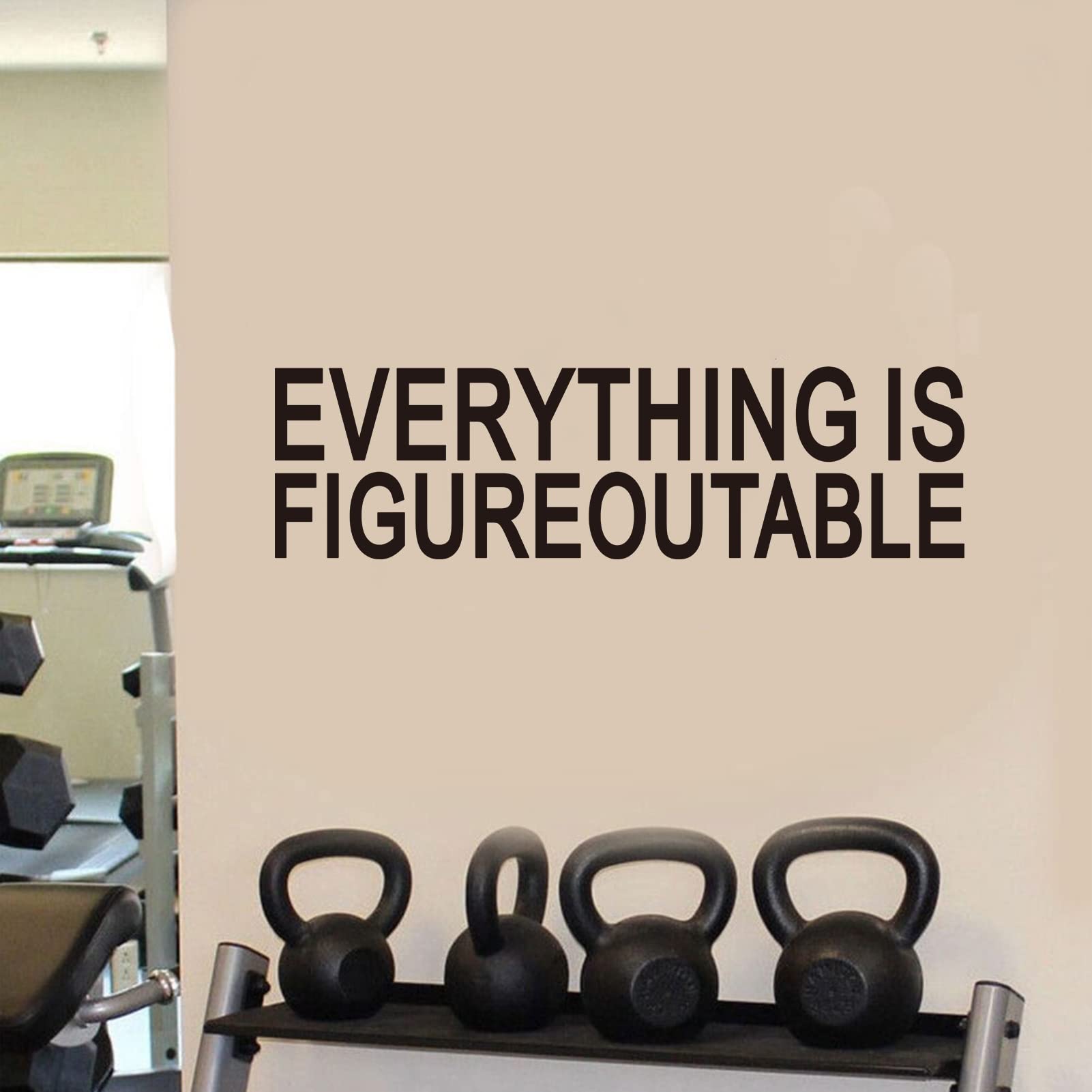 AnFigure Gym Quotes Wall Decals: Inspirational Office Vinyl Art Wall ...