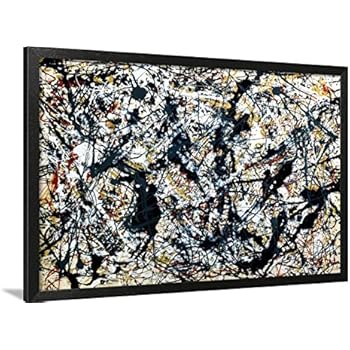 Amazon.com: Jackson Pollock - Free Form - Canvas Art Print Reproduction ...