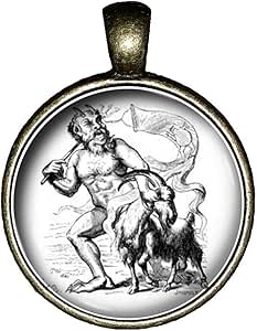 Amazon.com: AZAZEL Demon Necklace Jewelry Satan Goetia Pendant Demon ...