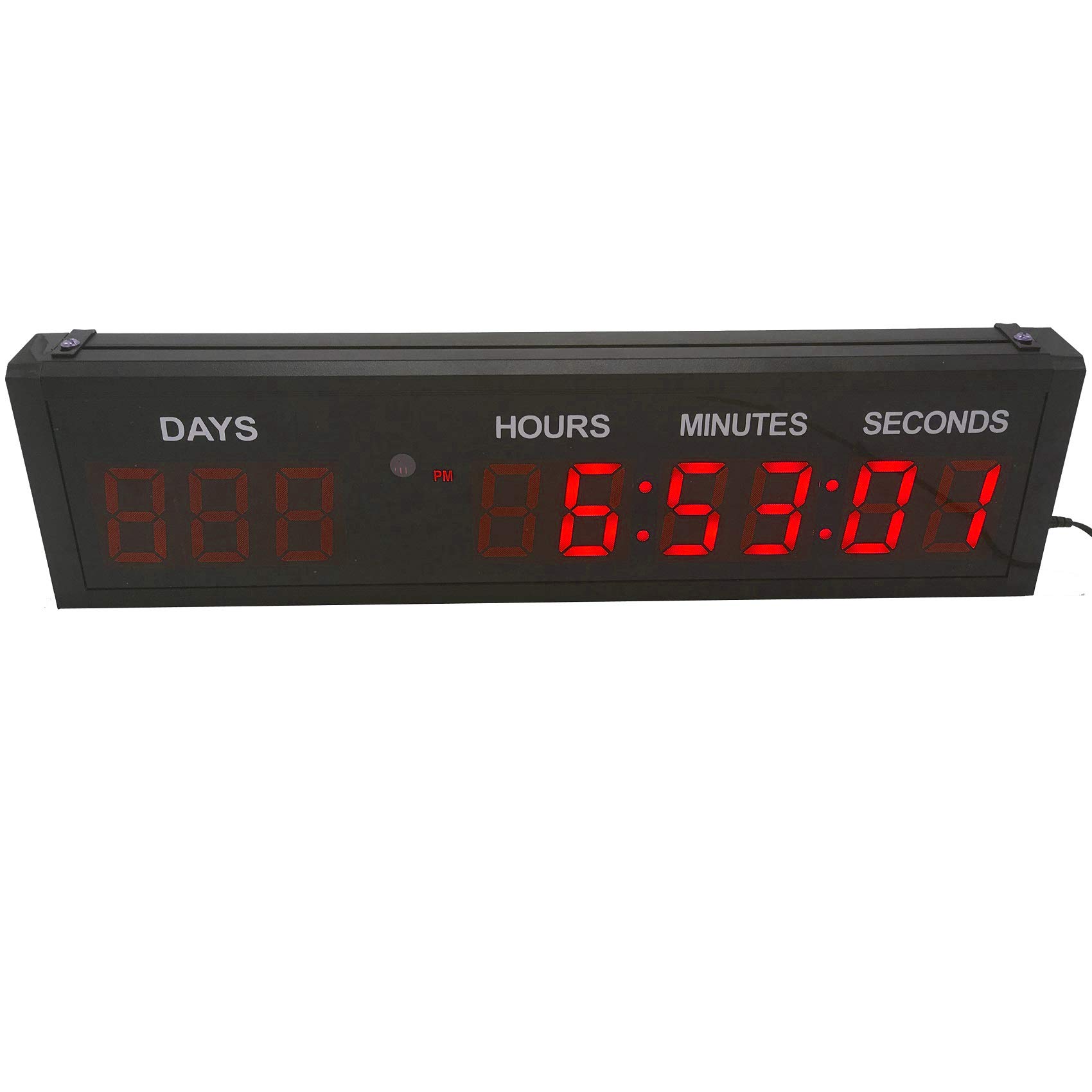 BTBSIGN LED Countdown Clock Safety Event Timer With Remote And Buttons For 1.8'' 9 Digits on ...