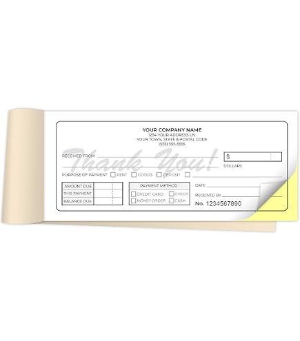 Custom Receipt Book With Carbon Copies Custom NCR Duplicate Forms ...