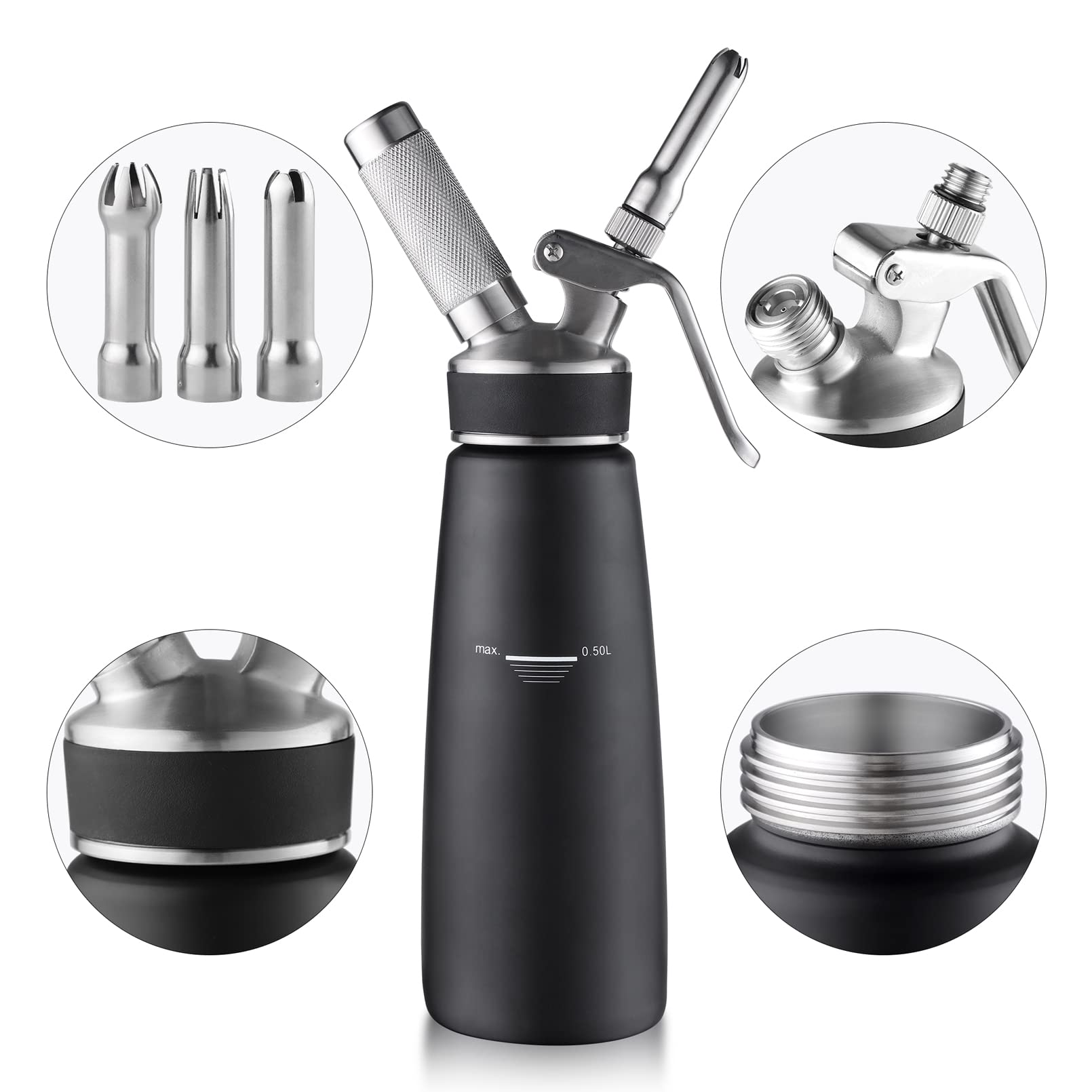 Mua Sivaphe Stainless Steel Professional Whipped Cream Dispenser, 1 ...