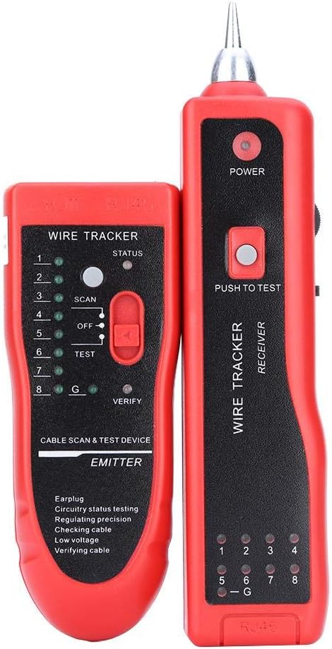 LAN Ethernet RJ45 RJ11 Network Cable Tester With Earphones Telephone ...