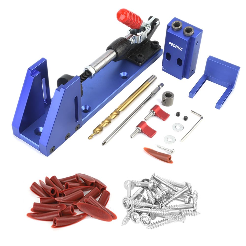 Mua Pocket Hole Jig Kit, 15 Degree Angle Carpentry Diagonal Hole Guide ...