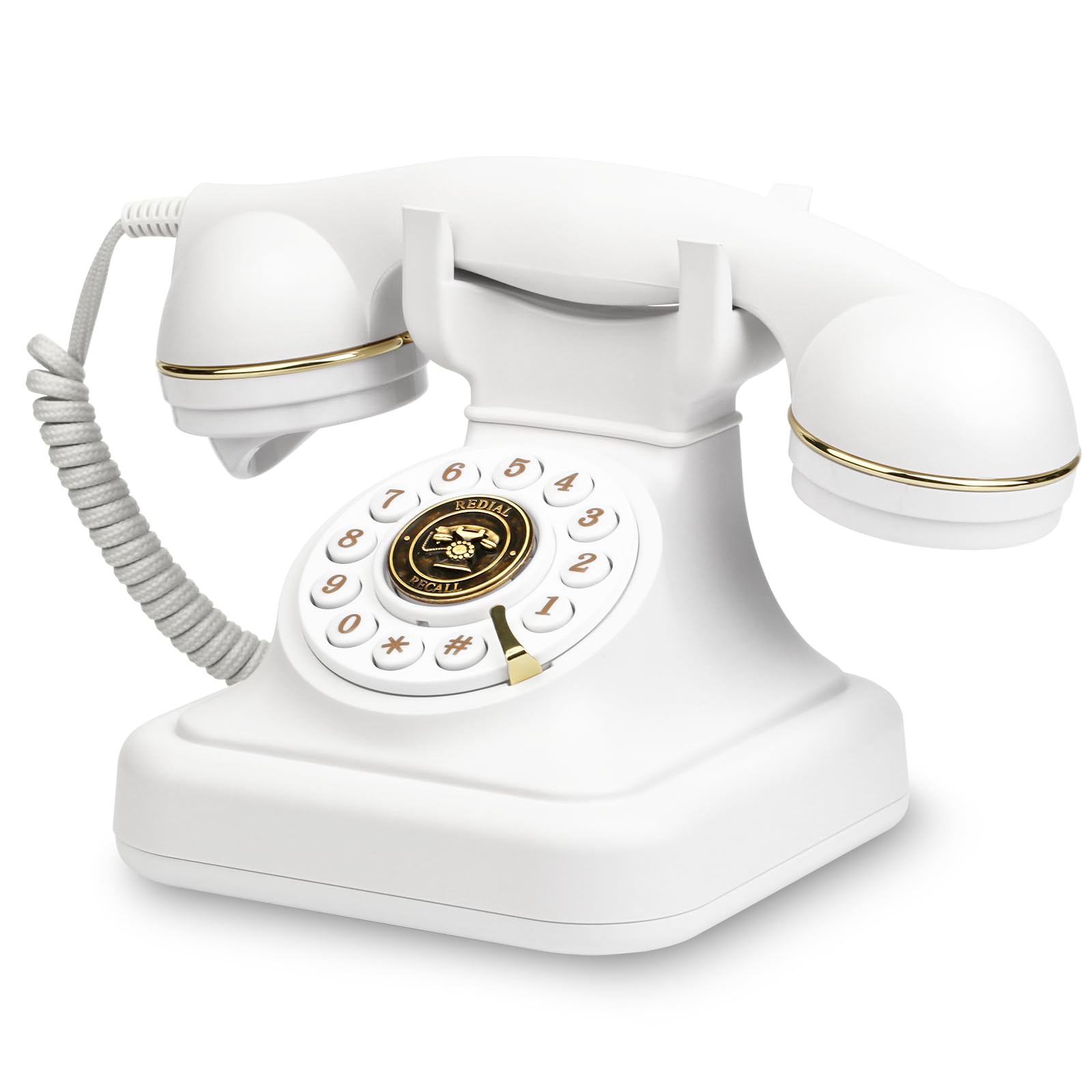 Sangyn Retro Landline Telephone Classic Rotary Design Old Fashioned ...