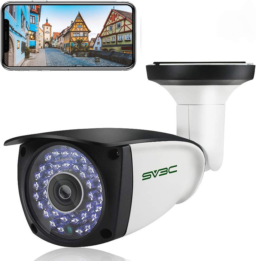 SV3C 5MP PoE CCTV Security Camera, Onvif Compliant IP66: Amazon.co.uk ...