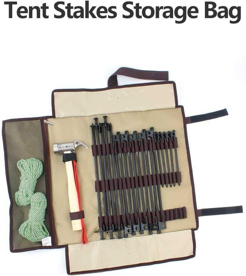 Tent Stakes Storage Bag | Tent Stakes Pegs Storage Bag for Tent Stakes ...
