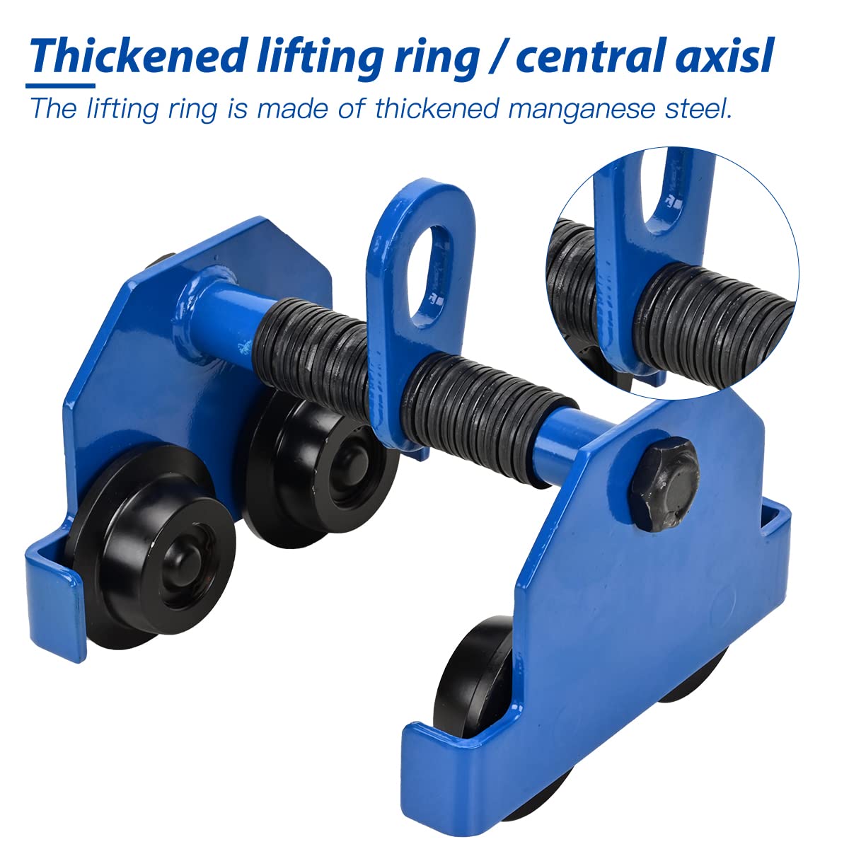 Mua Manual Trolleys-Heavy Duty 2200LBS Capacity，Push Beam Trolley， 3-6 ...