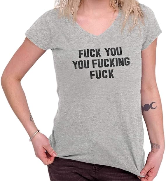 Fing FK You Cursing Rude Offensive Gym Junior Fit V Neck T Shirt T fing-fk-you-cursing-rude-offensive-gym-junior-fit-v-neck-t-shirt-t