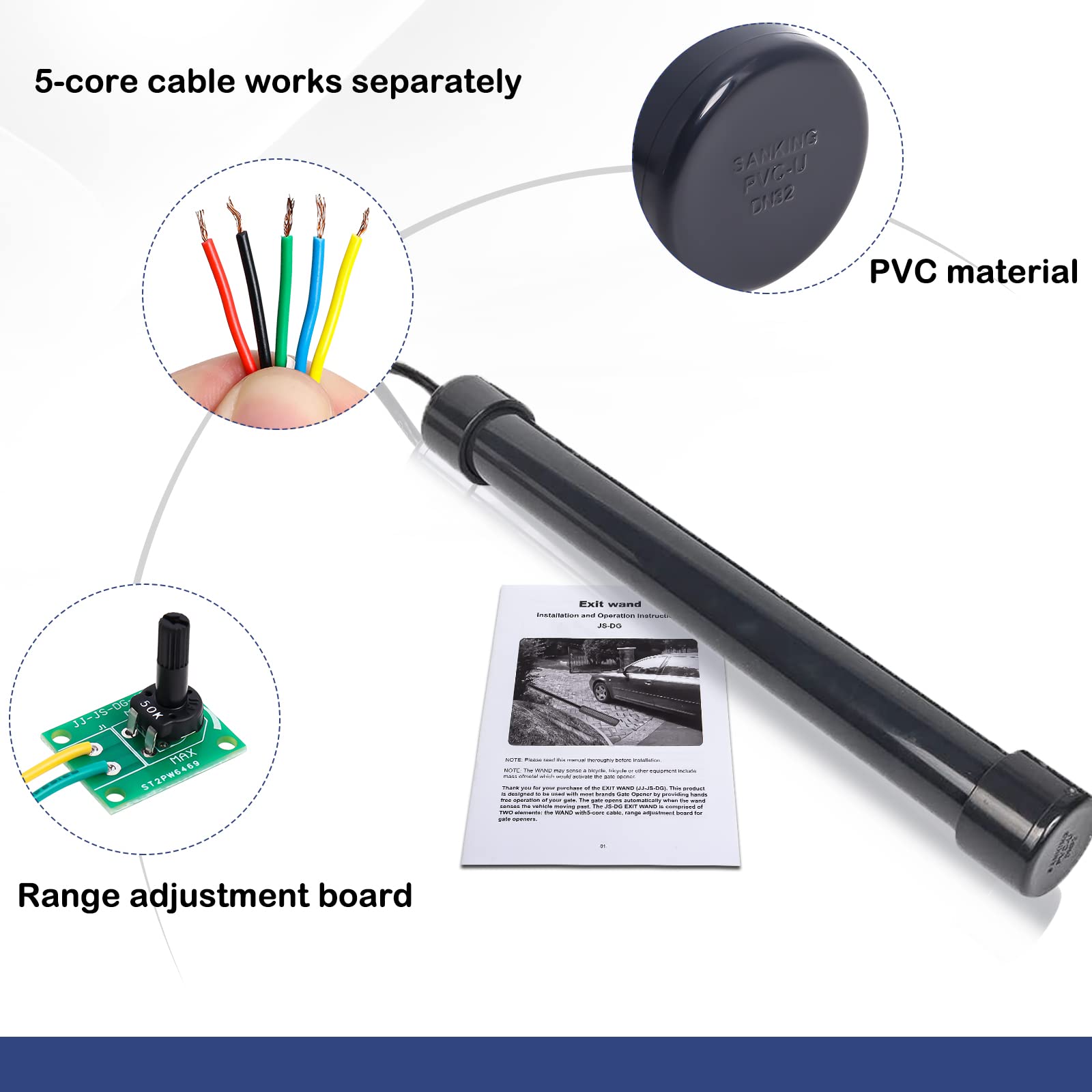 Mua Vehicle Exit Sensor Compatible with Mighty Mule, Ghost Controls ...