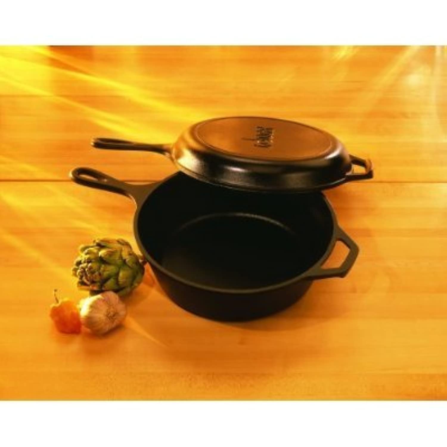 Lodge LCC3 Cast Iron Combo Cooker, Pre-Seasoned, 10.25" -Quart | Pricepulse
