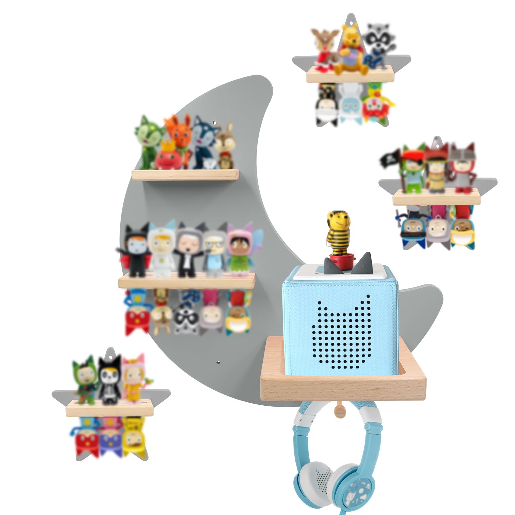 Taladad for Toniebox Starter Tonie Shelf Wall Mounted Set,Tonies ...