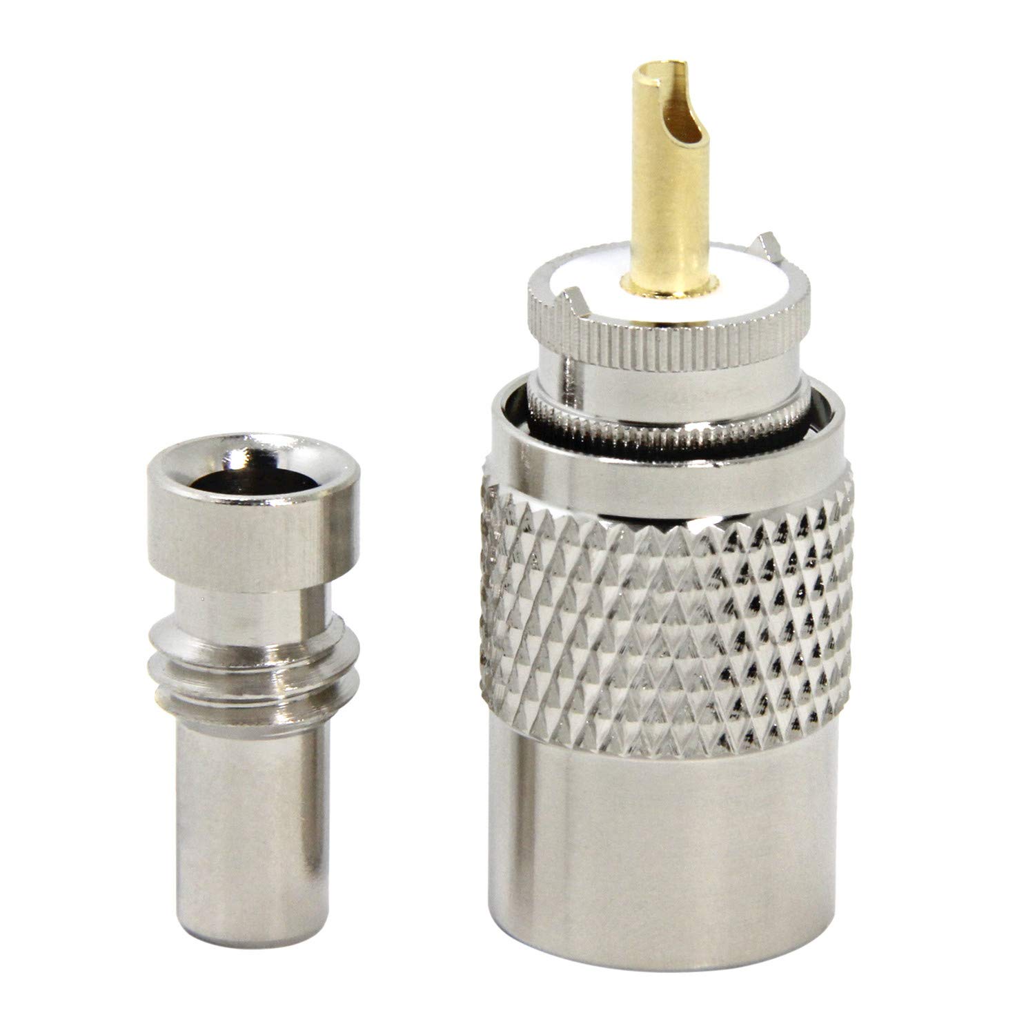 Mua PL 259 Connectors, 5 Pack PL-259 UHF Male Solder Connector Plug ...