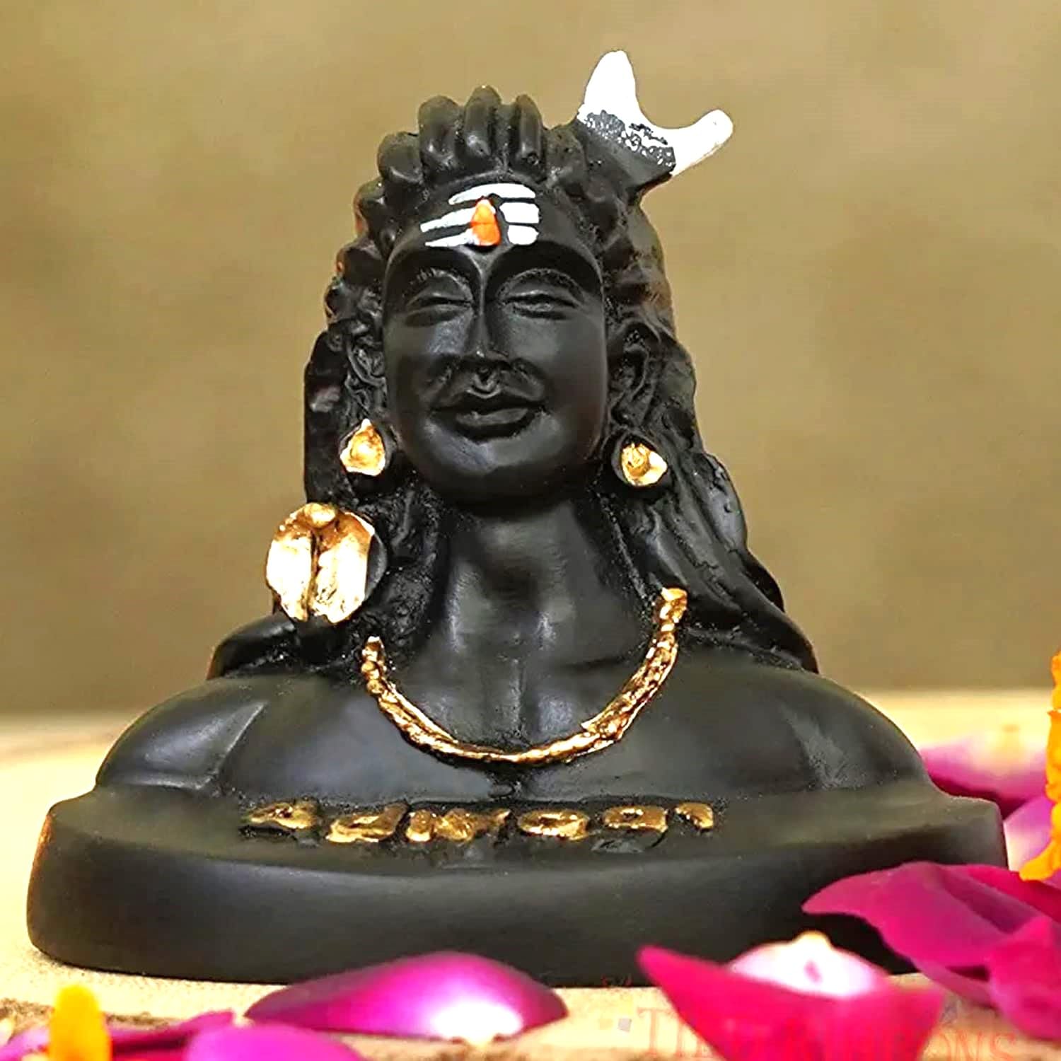 Mua TIED RIBBONS 3" Adiyogi Statue for Car Dashboard | Black, Resin ...
