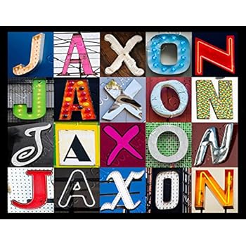 Amazon.com: Jaxon Personalized Name Poster Using Sign Letters - 11"x14 ...
