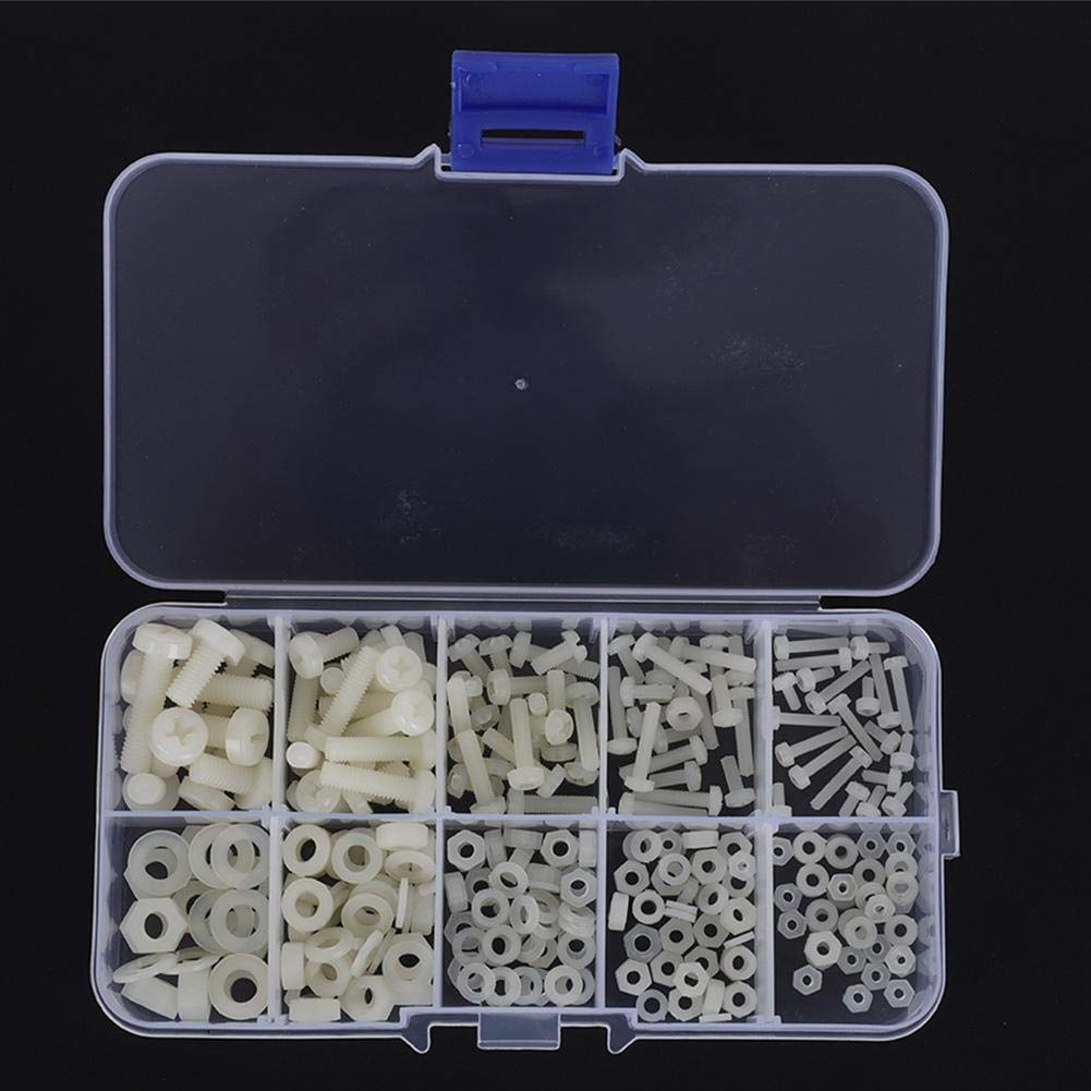 M2 M2.5 M3 M4 M5 Schrauben Muttern Set, 270 STÜCKE Nylon ...