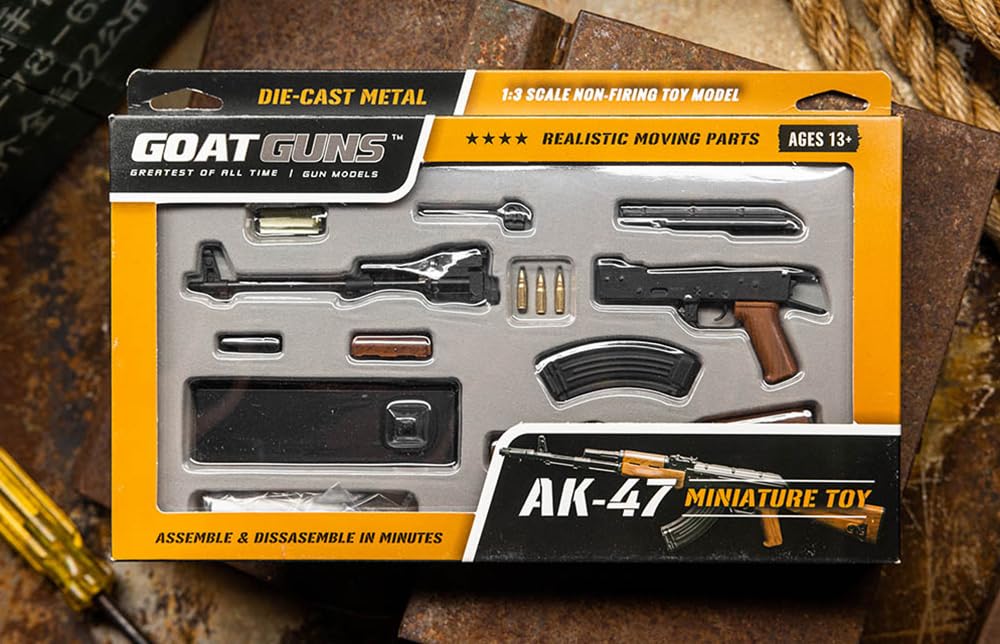 Mua GOAT GUNS Miniature AK-47 Model Black | 1:3 Scale Diecast Metal ...