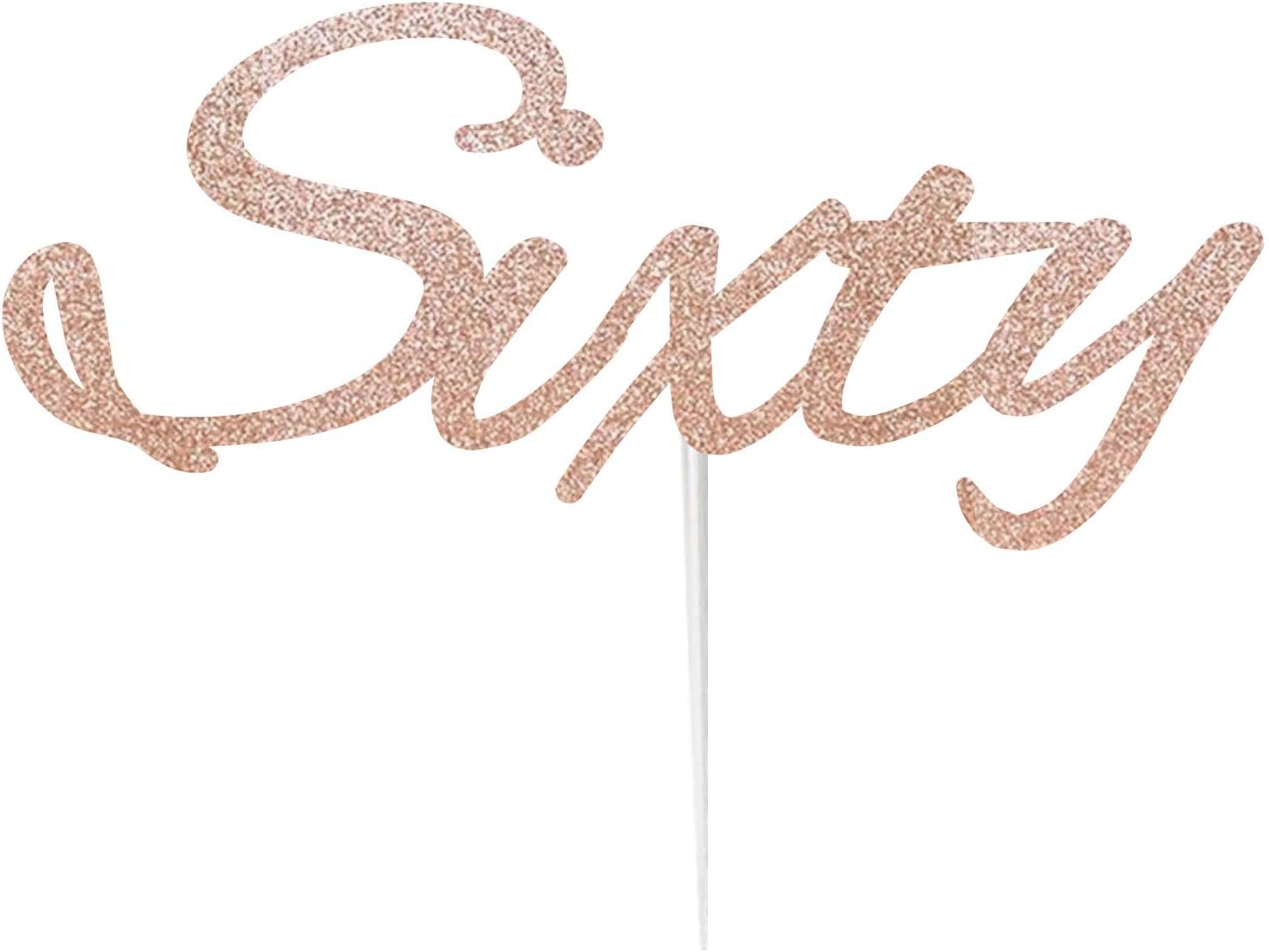 Lissie Lou 60th Birthday Cake Topper Decoration with Curly Written ...