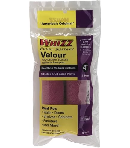Foam Paint Roller Whizz 54060 4" Black Concave Foam Mini Roller (2 PACK ...