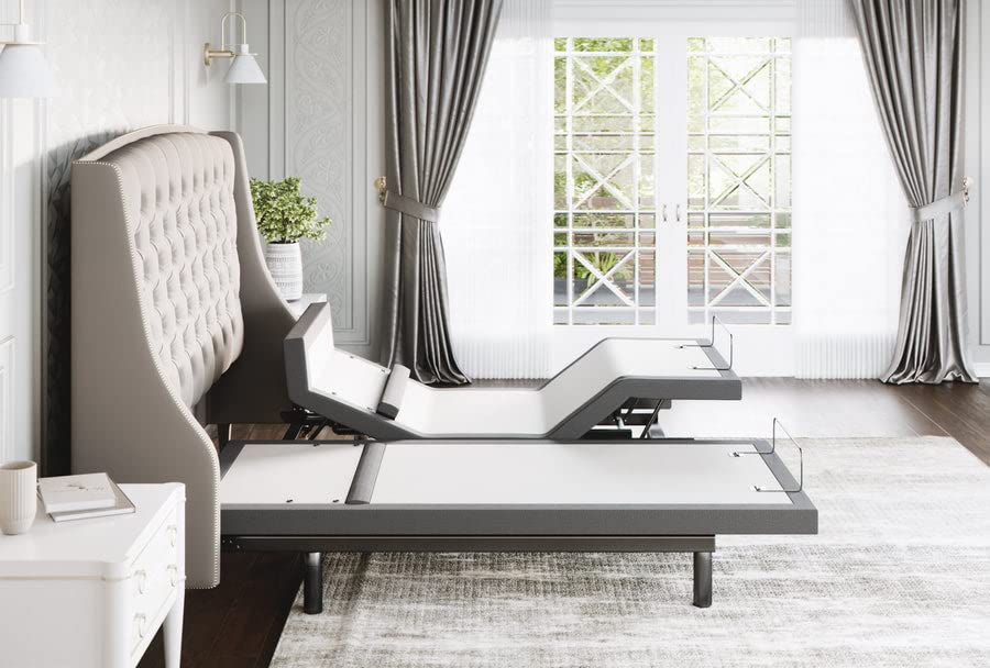 Sven & Son Platinum Series Adjustable Bed Base, Head Up Foot Up Pillow Up, Lumbar Support ...