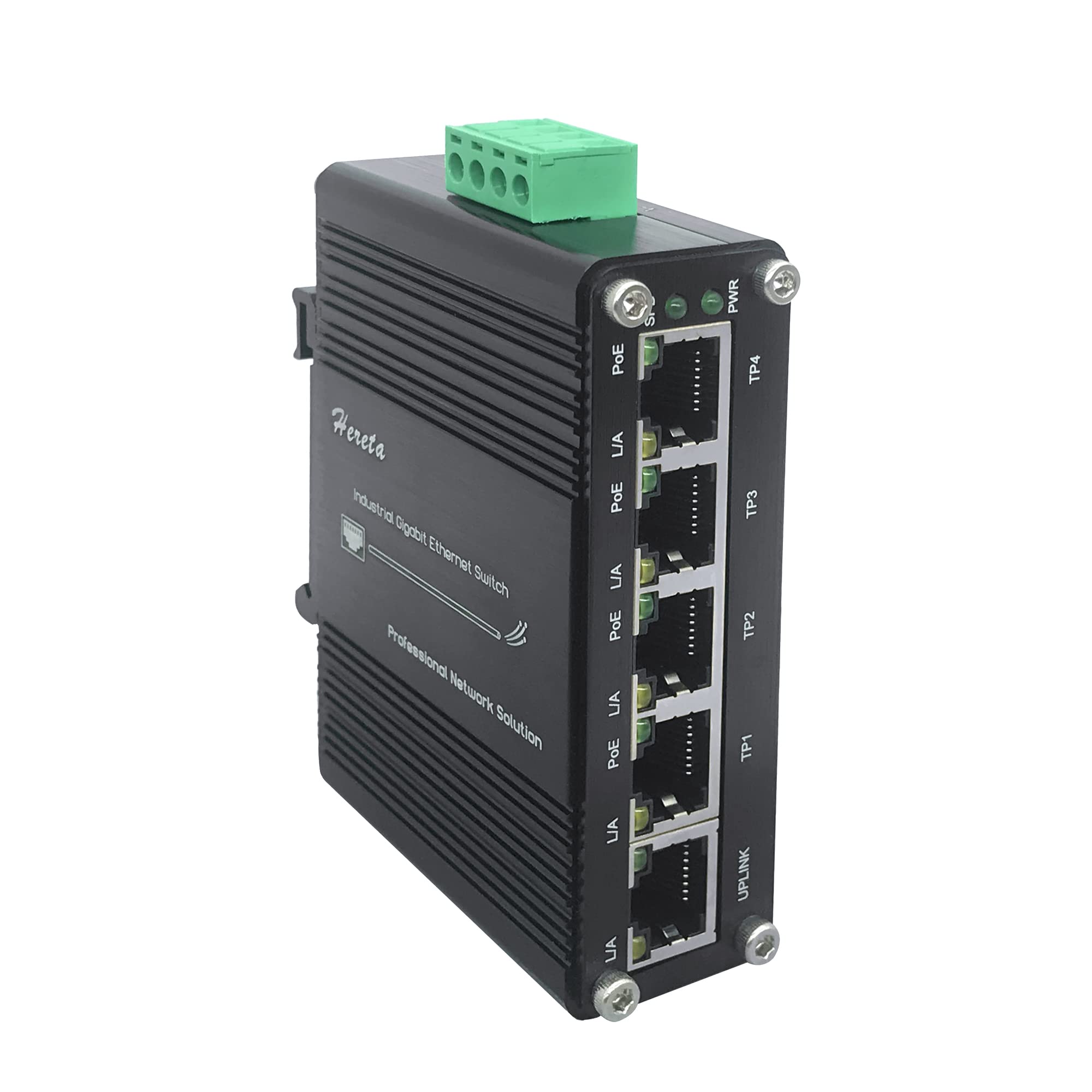 Industrial Gigabit Ethernet PoE+ Switch 5-Port 10/100/1000BASE-T Auto ...