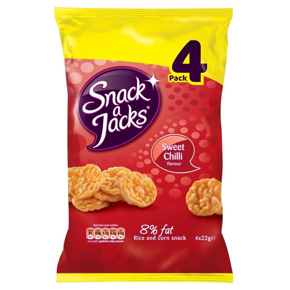 Amazon.com : Snack-a-Jacks Sweet Chilli (4x22g) - Pack of 6 : Grocery ...