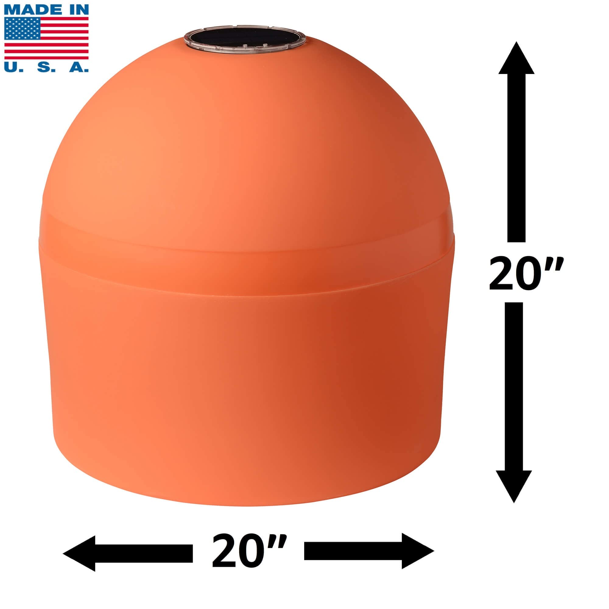 Dunn-Rite Solar Powered LED Nighttime Illuminating Full-Size Marker Buoy (Orange) on Galleon ...